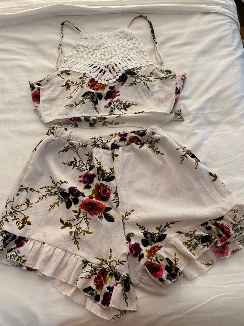 Floral Beach Coords, Women's Fashion, Dresses & Sets, Sets or ...