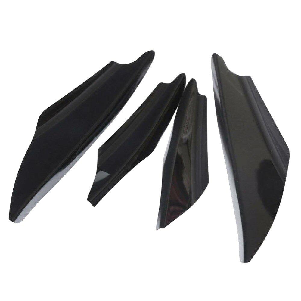 Front Bumper Side Canards Splitter Fins Gloss Black Colour Quantity 4 ...