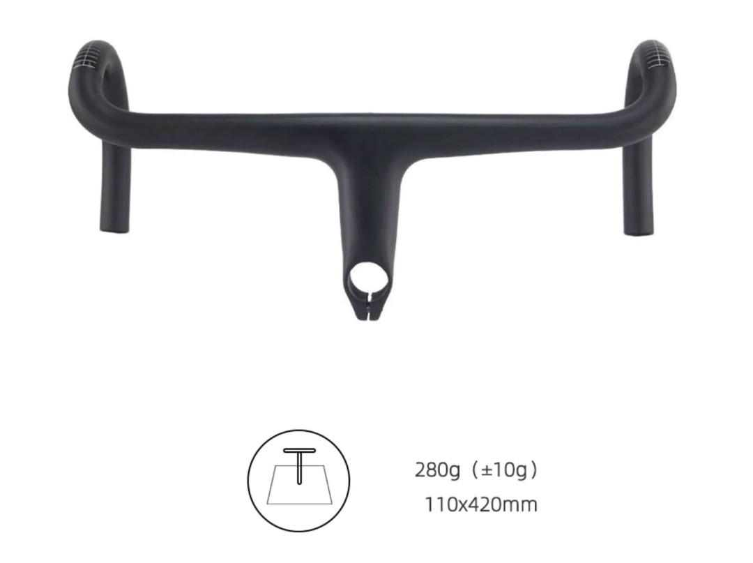 Full Carbon Integrated Handlebar + Computer Mount Set - Est 280 Grams ...