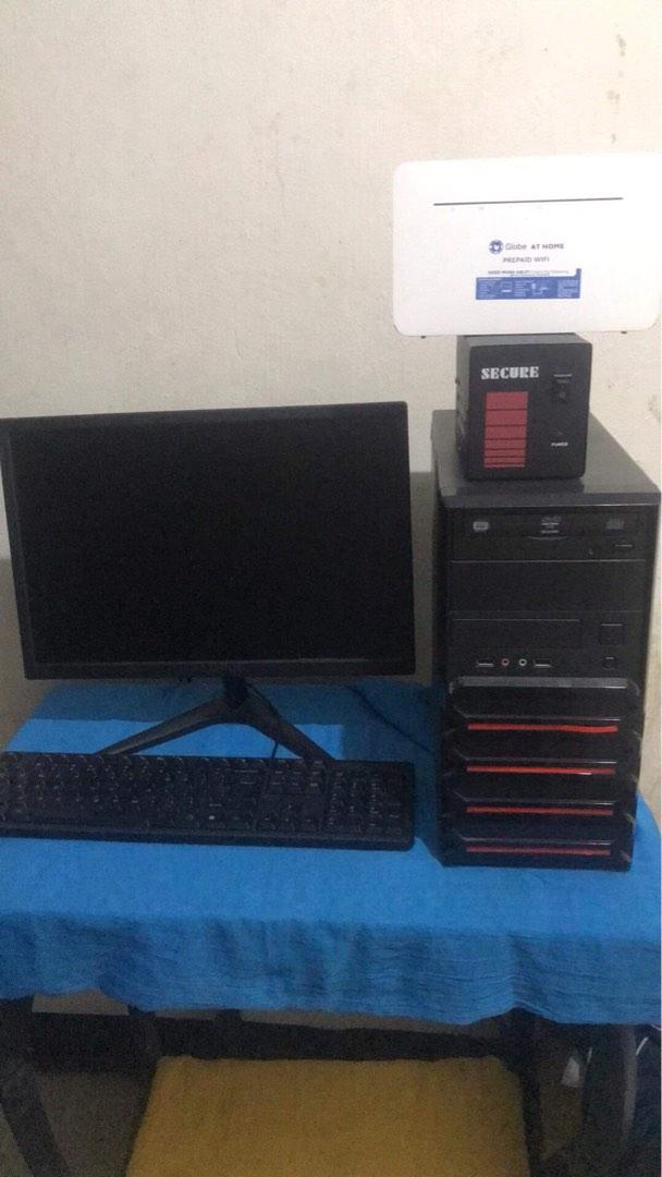 FULL PC SET UP (OFFICE DESKTOP) with FREE Globe Prepaid Wifi, Computers ...