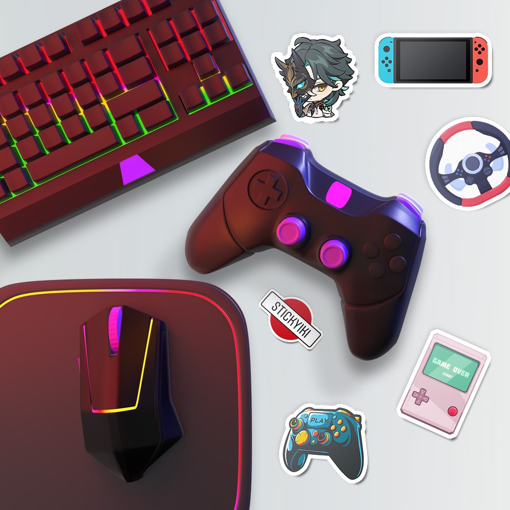 Gaming Theme Stickers | Genshin Impact | League of Legends | Mobile ...