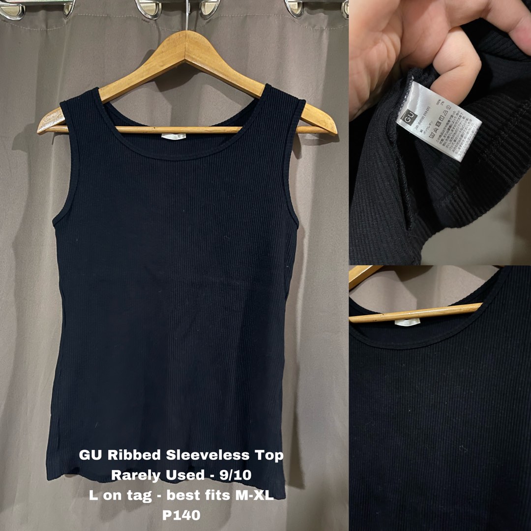 GU uniqlo sleeveles, Women's Fashion, Tops, Sleeveless on Carousell