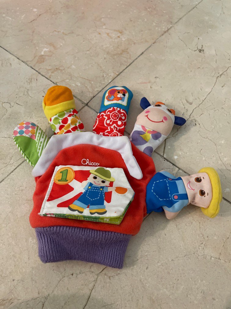 Hand puppet CHICCO, Bayi & Anak, Mainan & Baby Walker di Carousell