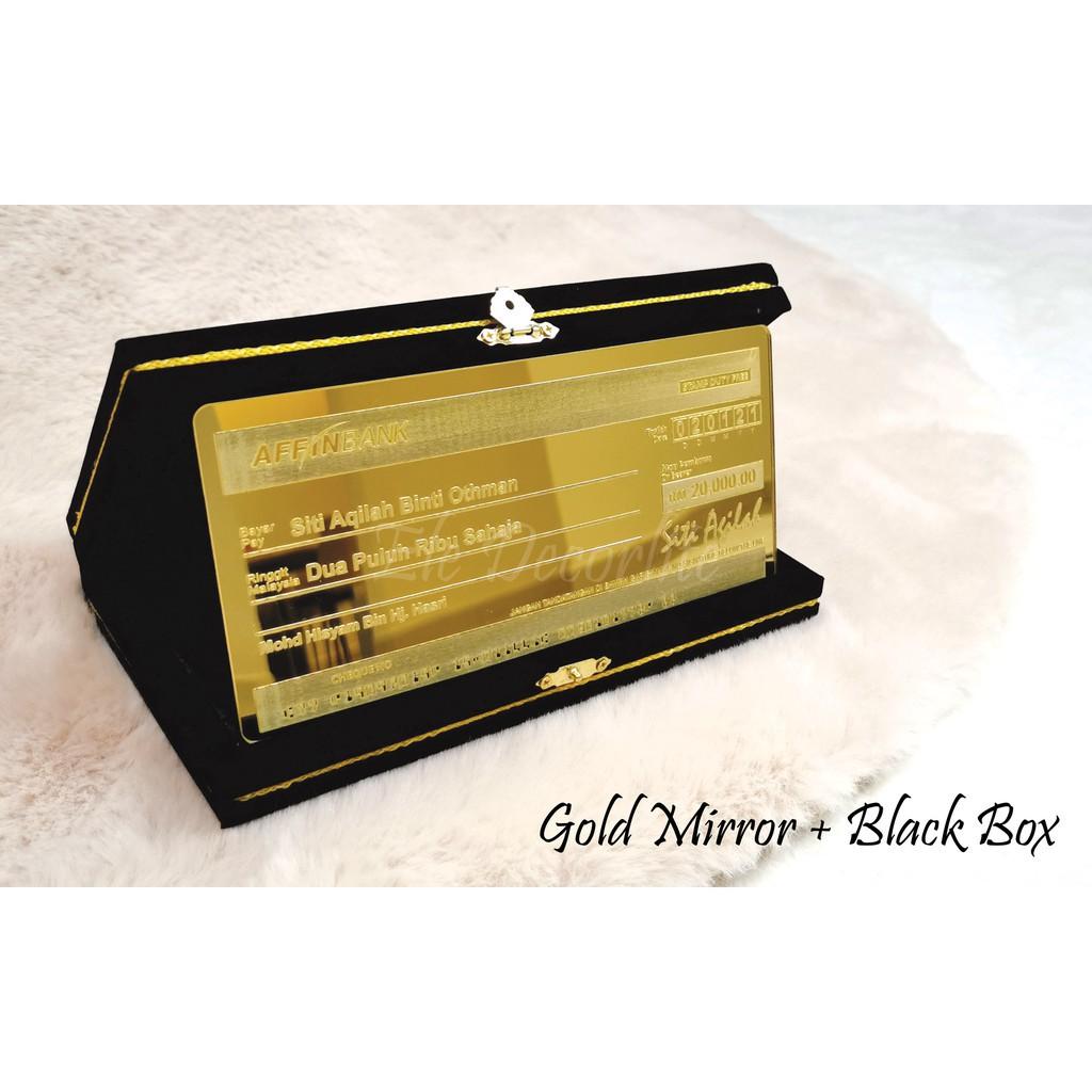 Hantaran Acrylic Cheque, Hobbies & Toys, Stationery & Craft, Occasions ...