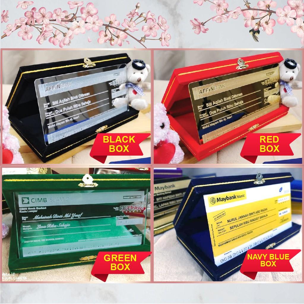 Hantaran Acrylic Cheque, Hobbies & Toys, Stationery & Craft, Occasions ...