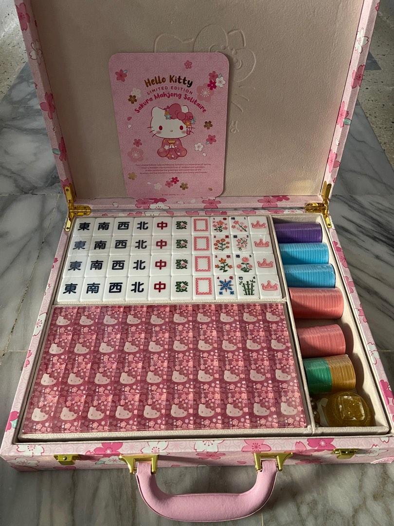 Hello Kitty Sakura Mahjong Set, Hobbies & Toys, Toys & Games on Carousell