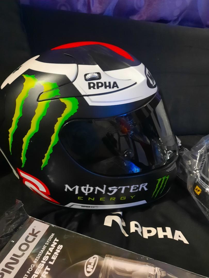 Hjc rpha 10 jorge lorenzo helmet, Hobbies & Toys, Toys & Games on Carousell