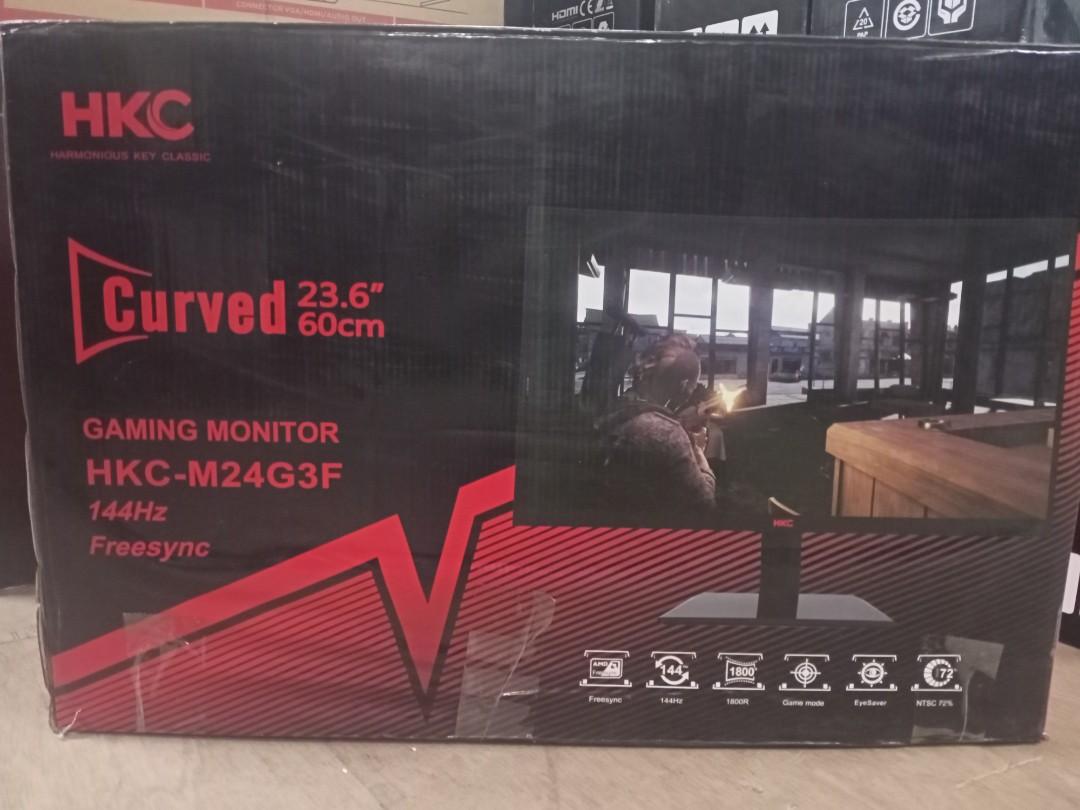 HKC M24G3F 24" 144hz Curved Gaming Monitor, Computers & Tech, Parts ...