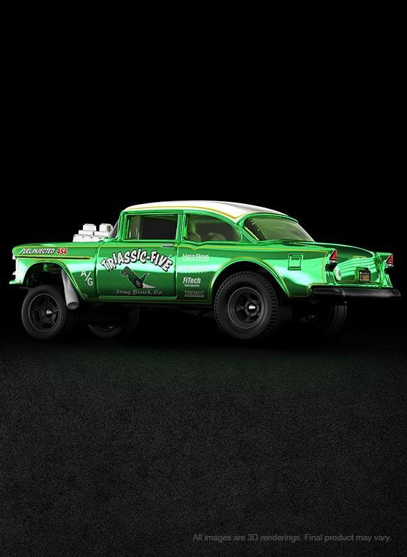 Hot Wheels RLC Green Gasser Red Line Club: Brendon’s Beast - The ’55 ...