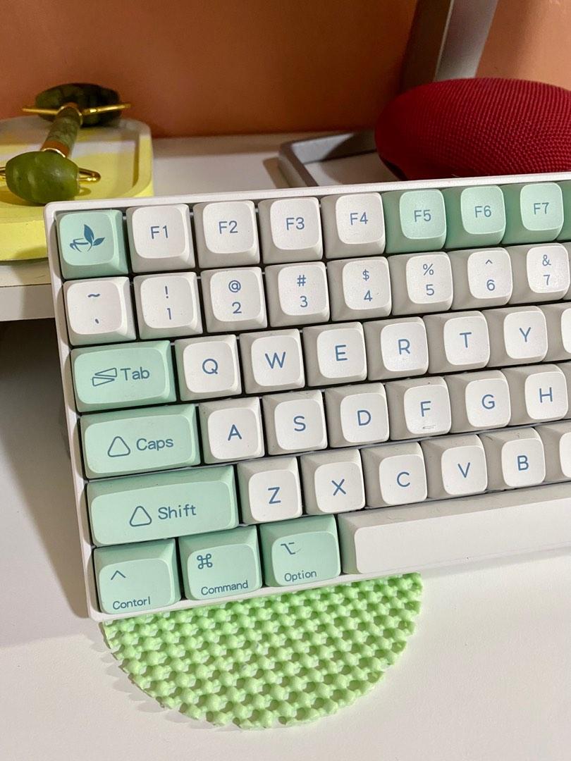 Ice Crystal Mint XDA Profile PBT Keycaps, Computers & Tech, Parts ...
