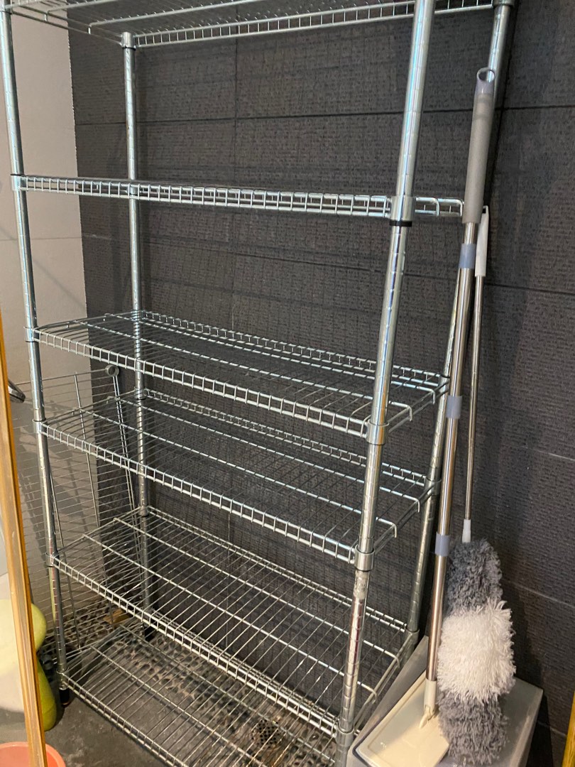 IKEA metal shelving unit, Furniture & Home Living, Furniture, Shelves ...