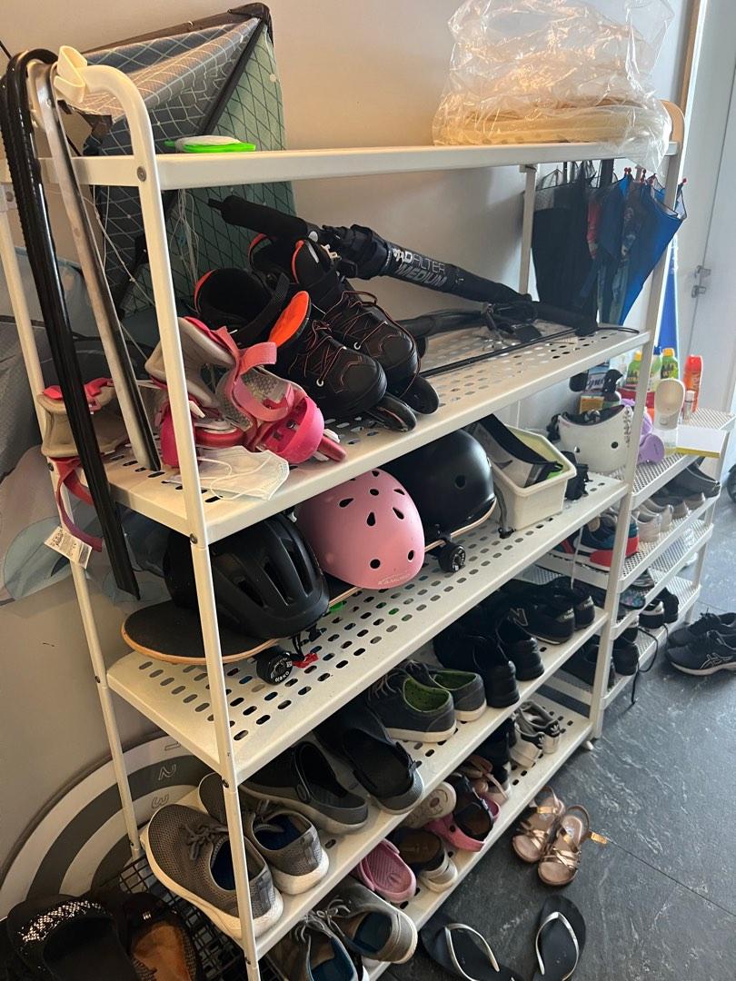 ikea rack metall 160cm, Furniture & Home Living, Furniture, Shelves ...