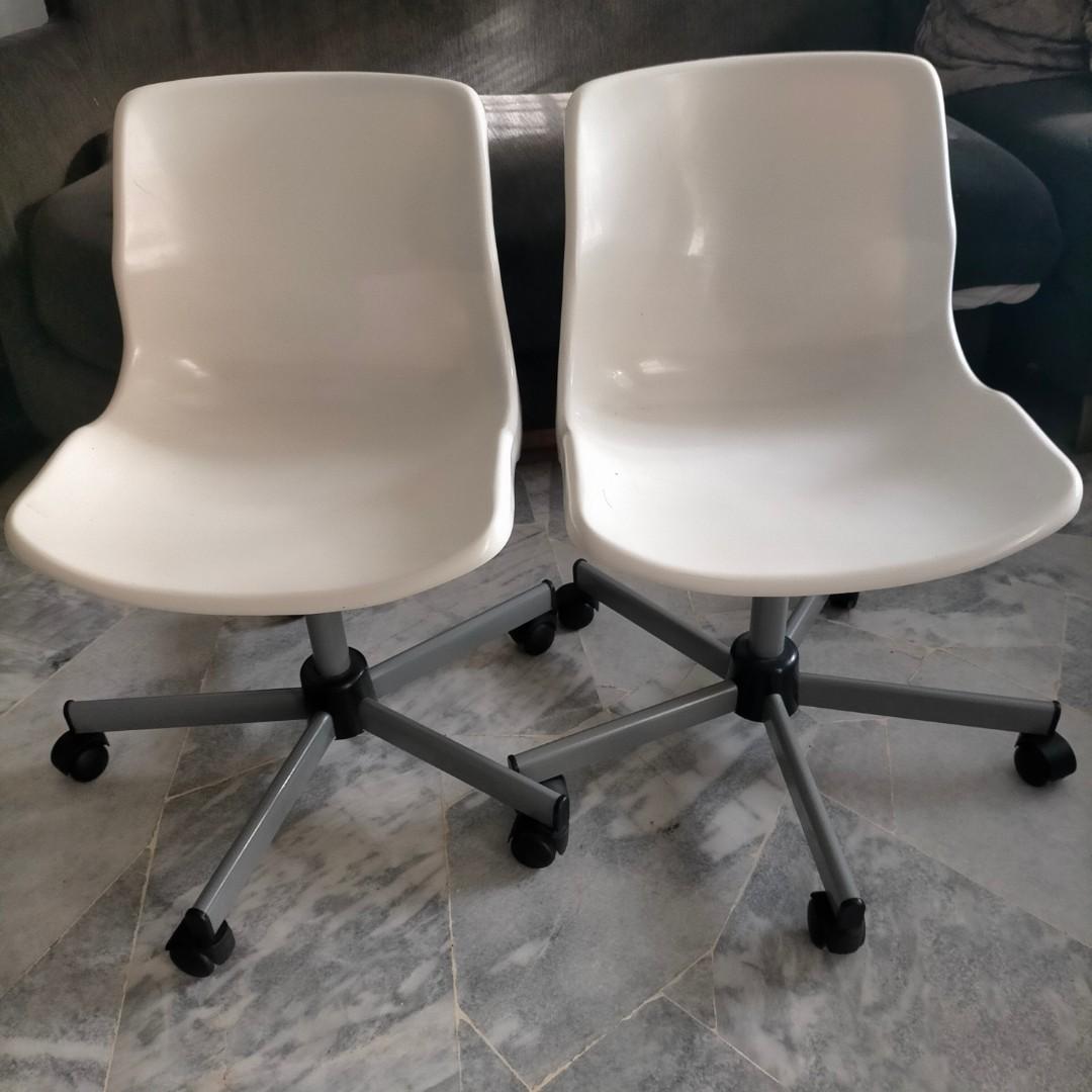 Ikea Snille Swivel Chair White 2 Pcs Furniture And Home Living