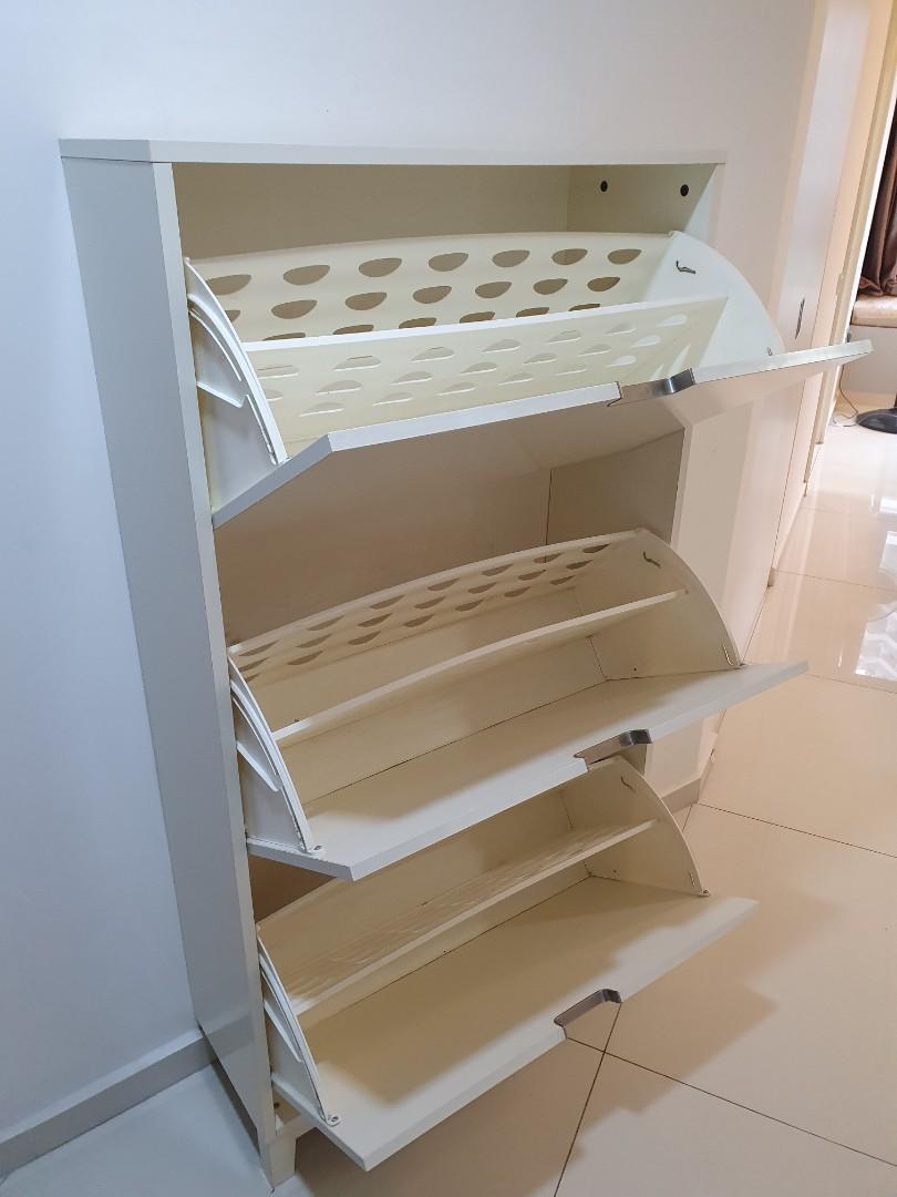 IKEA STALL shoe cabinet 3 compartments shoe rack, Furniture & Home Living, Furniture, Shelves ...