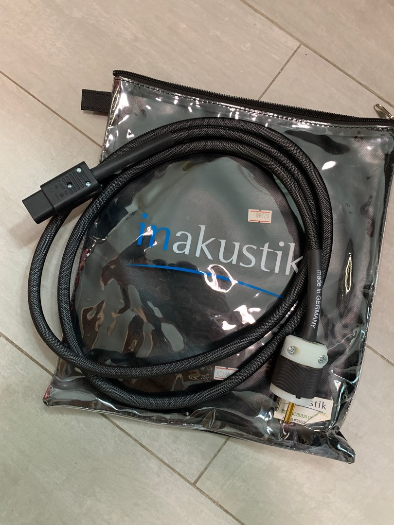 Inakustik Reference Power Cable AC-2503 2.0m, 音響器材, 其他音響配件及設備 - Carousell