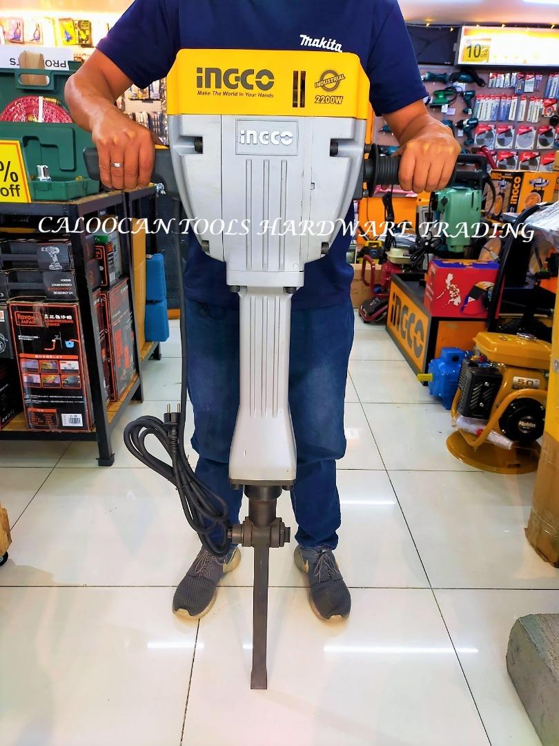 INGCO 2200W Demolition Breaker/Jack Hammer with Anti-Vibration System ...