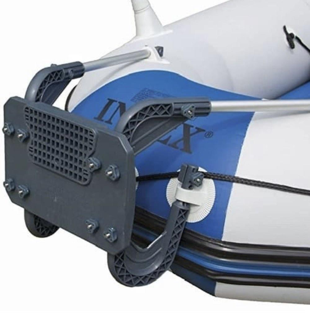 Intex Seahawk 4 inflatable boat with outboard motor mounting ...