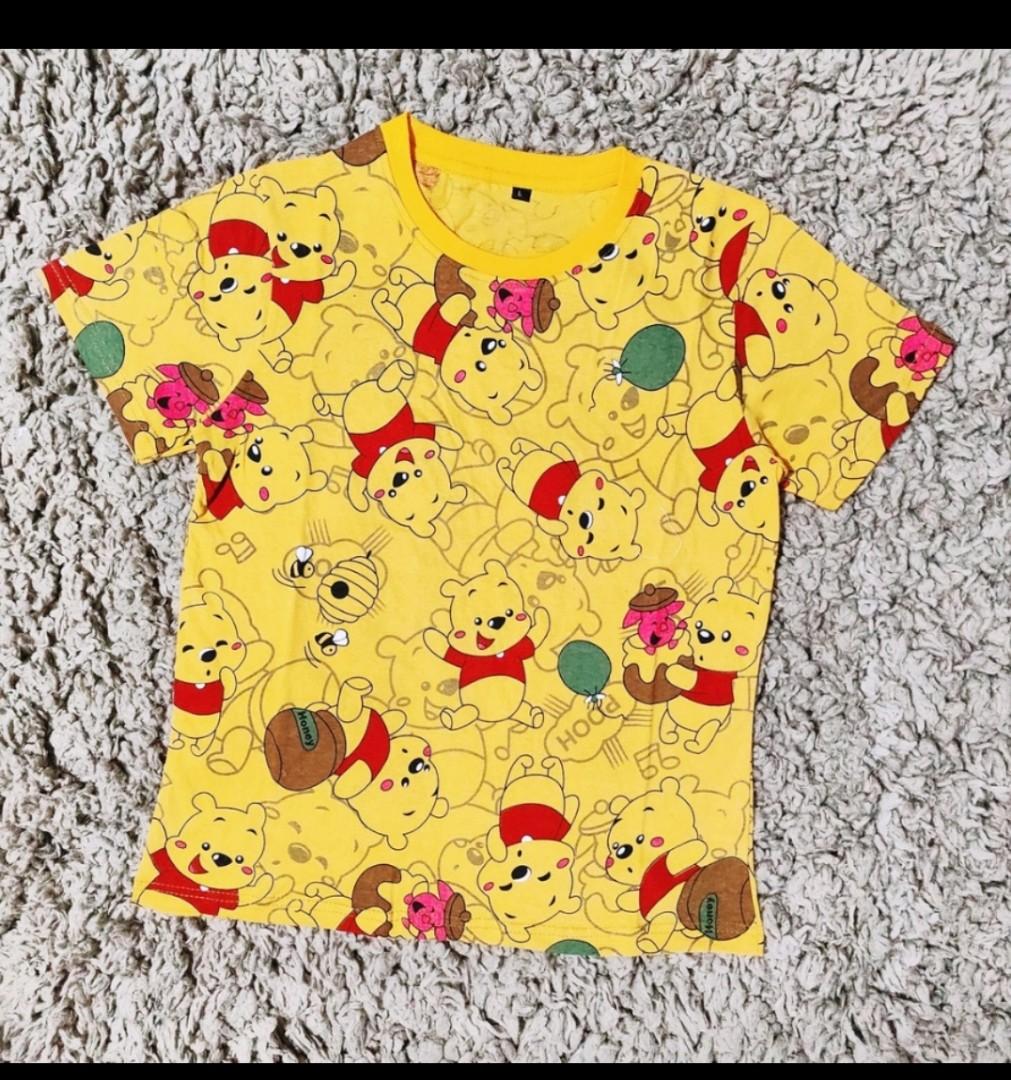 Kaos winnie the pooh baju winnie the pooh, Fesyen Wanita, Pakaian ...