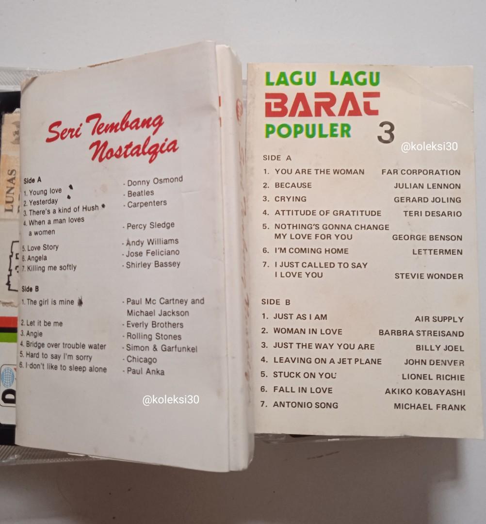 Kaset Hadiah (koleksi kenangan), Musik & Media, CD, DVD & Lainnya di Carousell