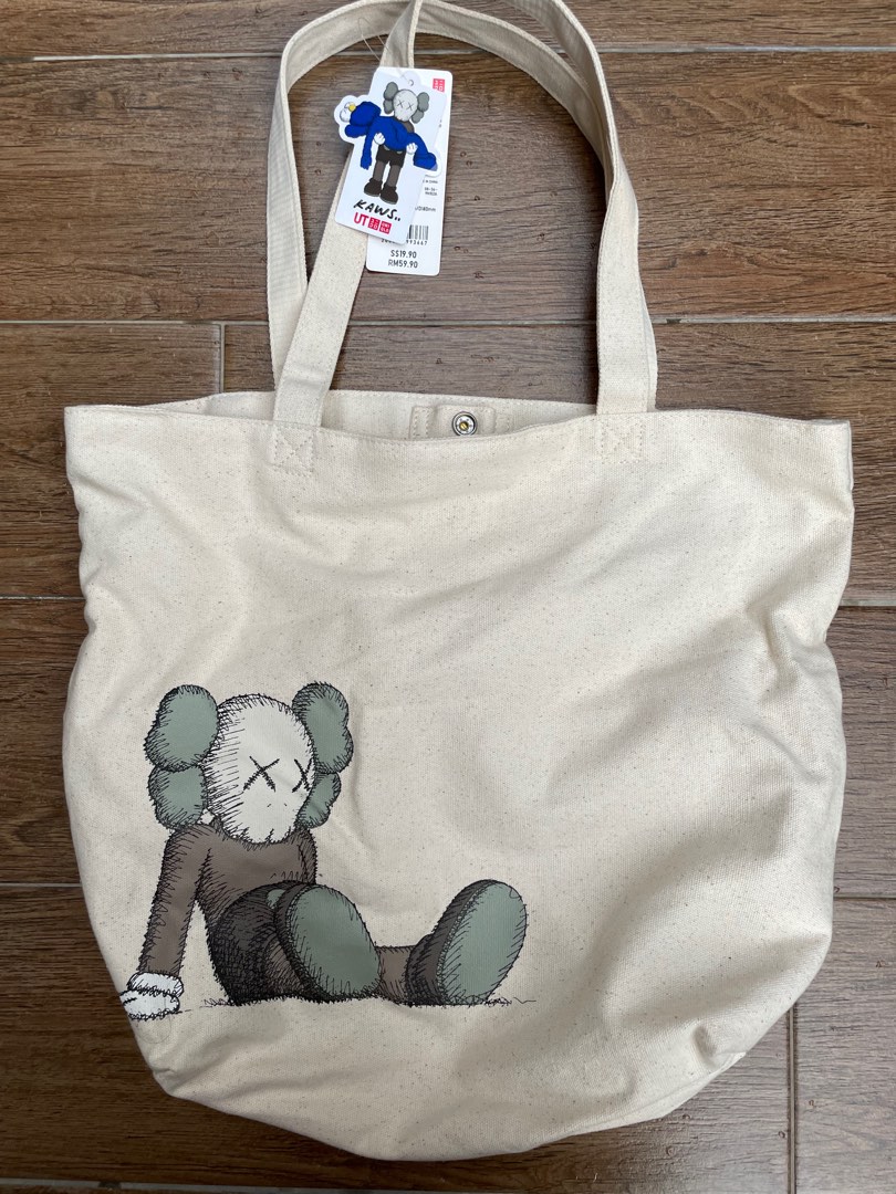 KAWS tote bag, Women's Fashion, Bags & Wallets, Shoulder Bags on Carousell