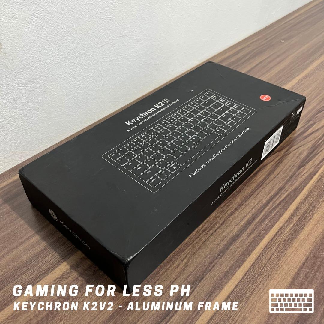 KEYCHRON K2V2 w/ Aluminum Frame Wireless Mechanical Compact Gaming RGB ...