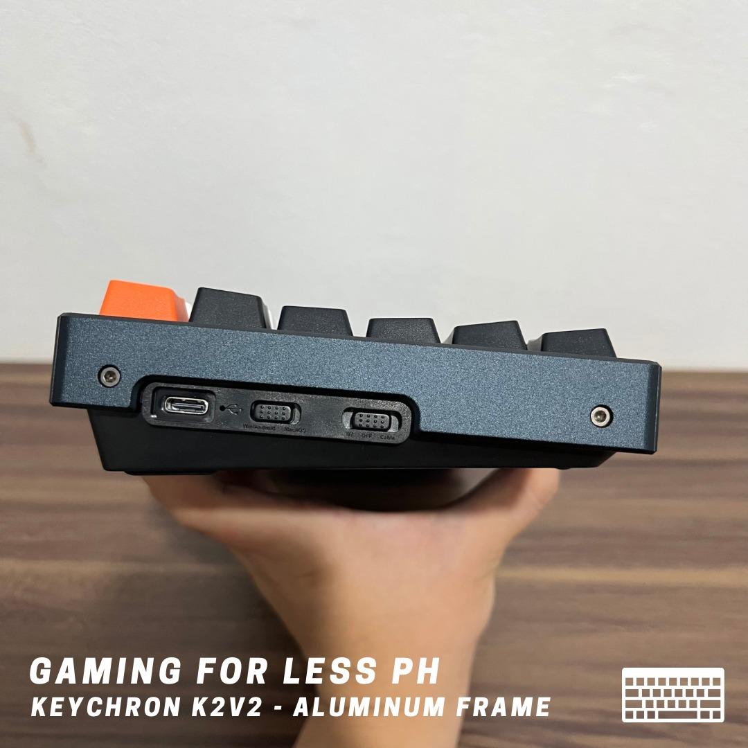 KEYCHRON K2V2 w/ Aluminum Frame Wireless Mechanical Compact Gaming RGB ...