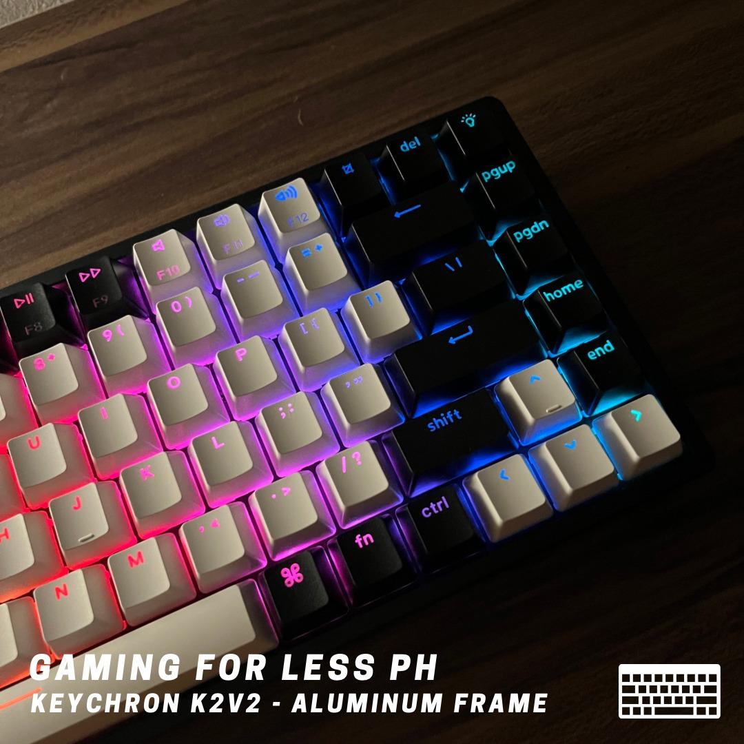 KEYCHRON K2V2 w/ Aluminum Frame Wireless Mechanical Compact Gaming RGB ...
