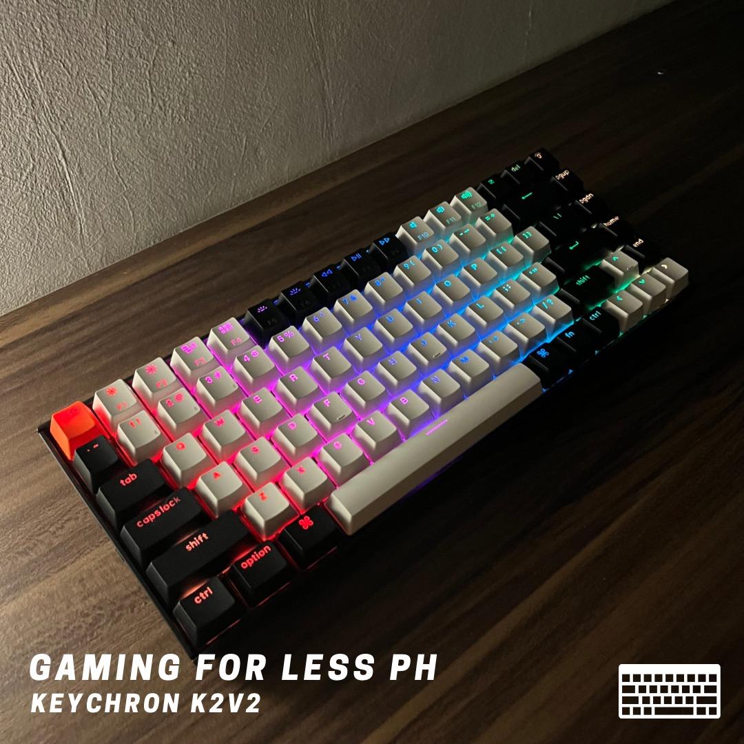 KEYCHRON K2V2 Wireless Mechanical Compact Gaming RGB Keyboard ...