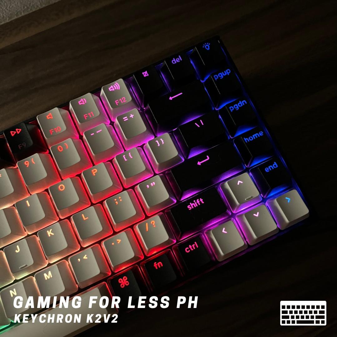 KEYCHRON K2V2 Wireless Mechanical Compact Gaming RGB Keyboard ...