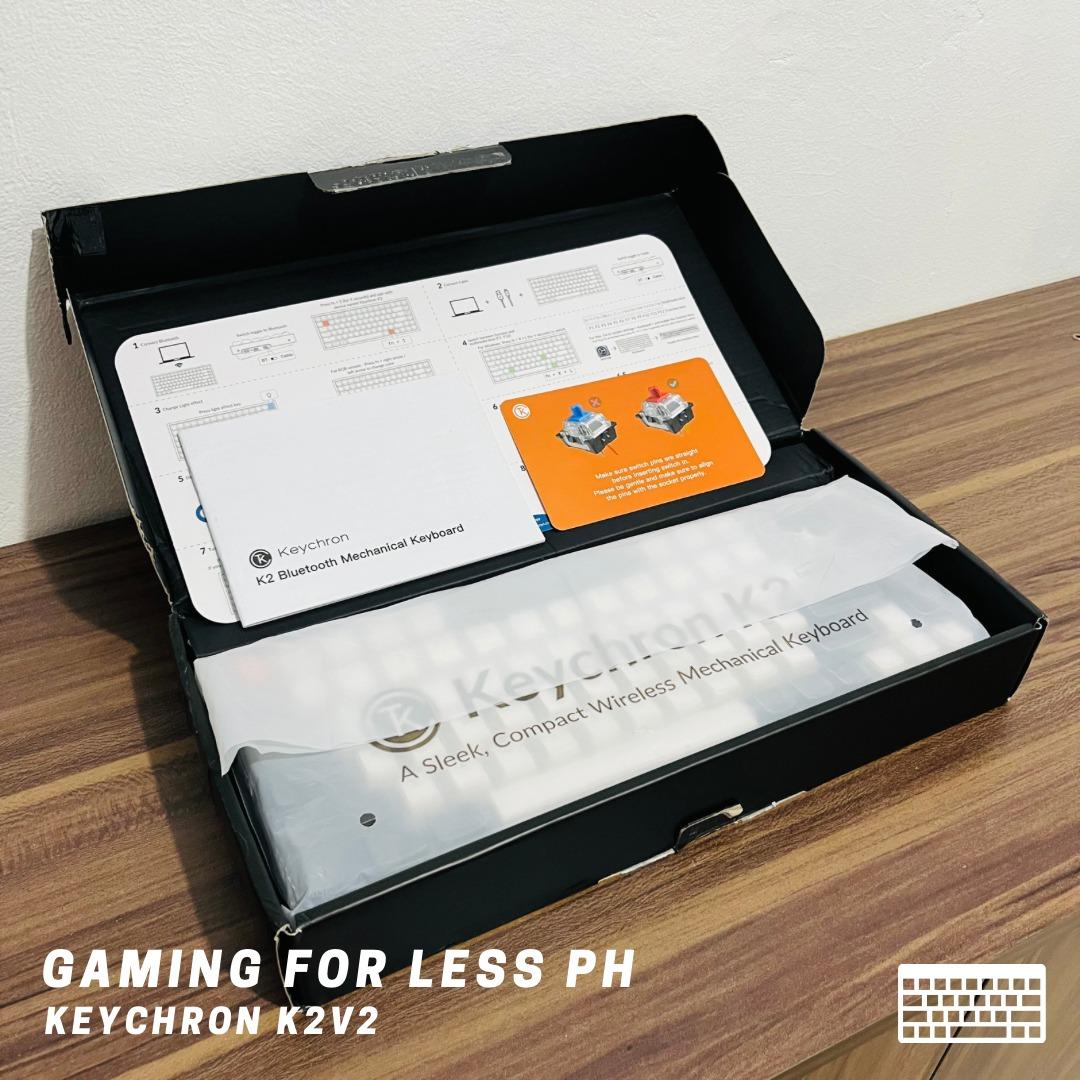 KEYCHRON K2V2 Wireless Mechanical Compact Gaming RGB Keyboard ...