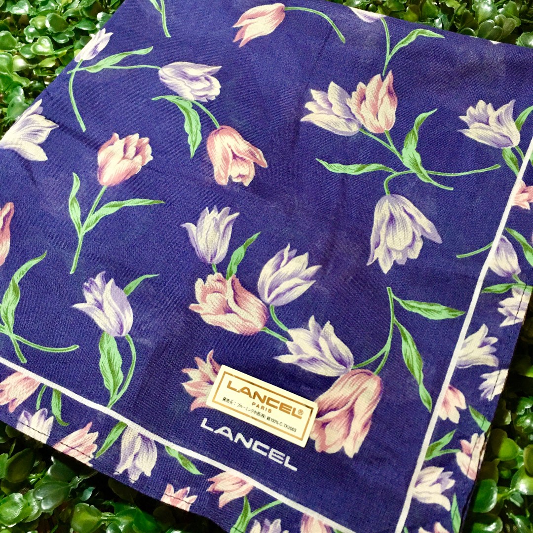 LANCEL HANDKERCHIEF, Women's Fashion, Watches & Accessories, Scarves on ...
