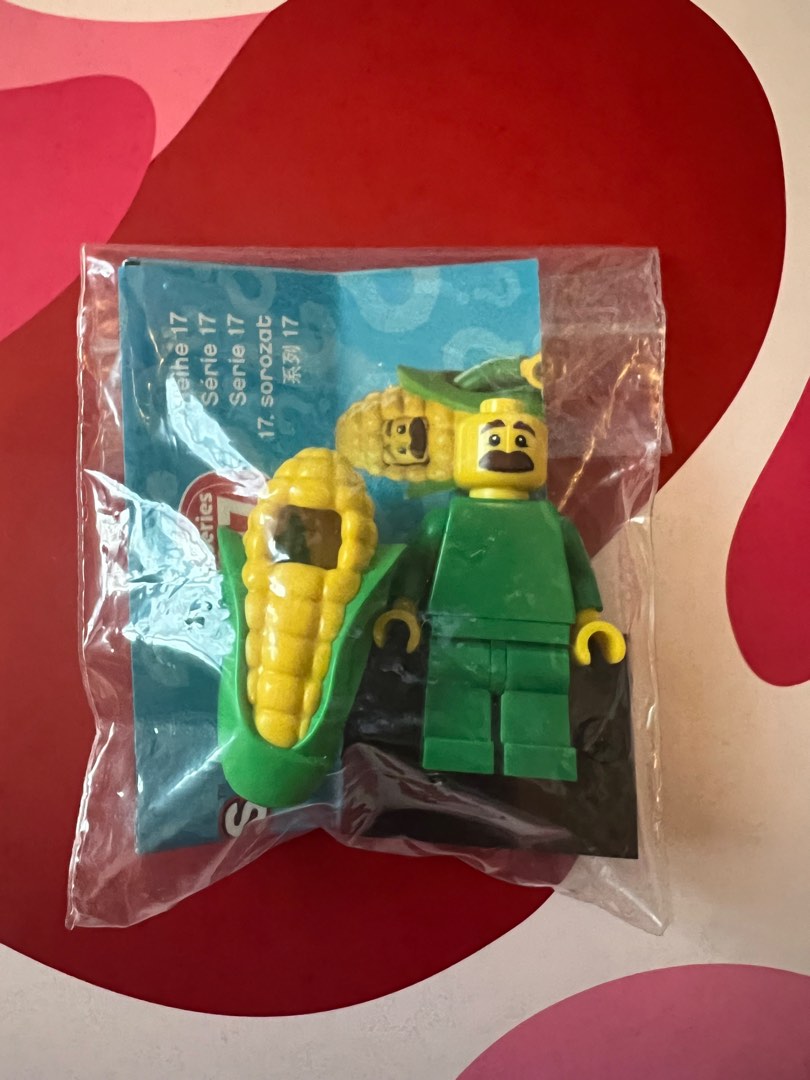 LEGO 71018 Minifigures Series 17 Corn Cob Guy 粟米人 人仔, 興趣及遊戲, 玩具 & 遊戲類 ...