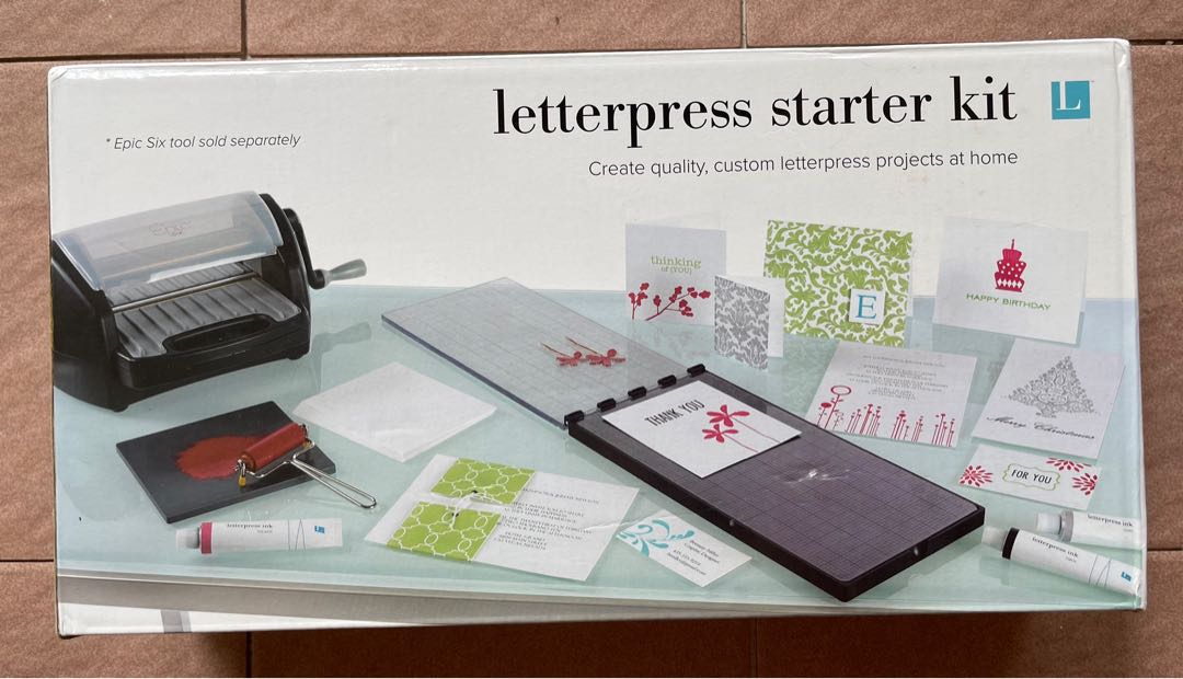 Letterpress Starter Kit by Lifestyle Craft, Hobbies & Toys, Stationery ...