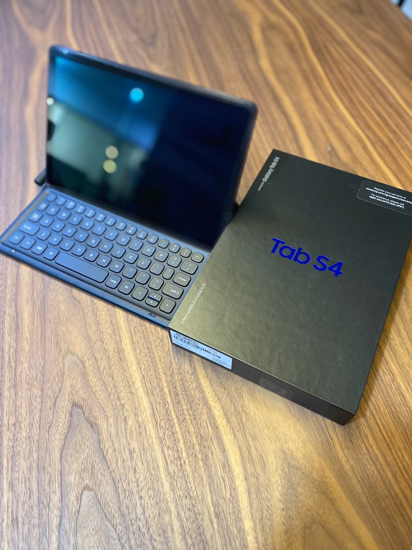 Samsung Tab S4 (64GB | LTE | Black) + Samsung Keyboard Cover, Mobile Phones & Gadgets, Tablets ...