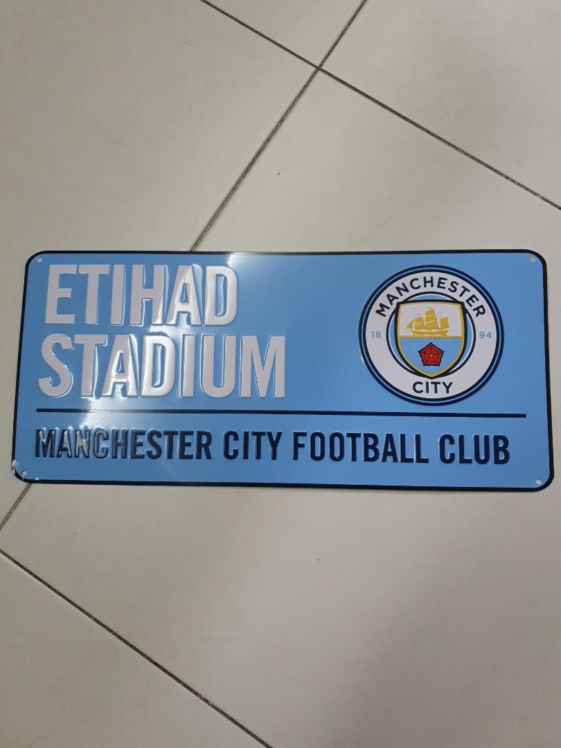 Manchester City FC Street sign, Everything Else on Carousell