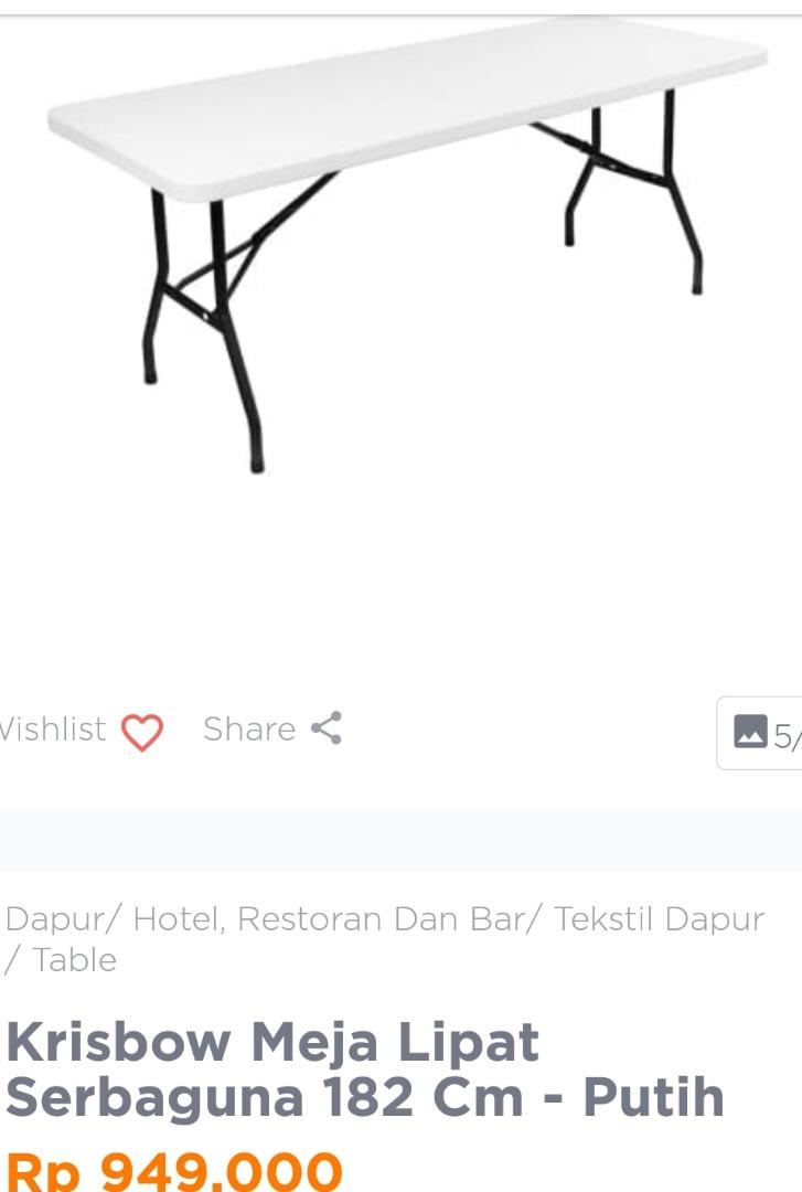 Meja Ace Hardware 182cm, Kitchen & Appliances di Carousell