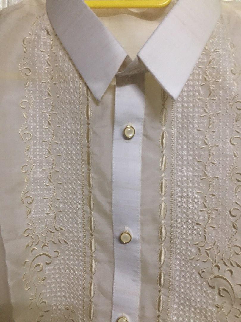 Mens Barong Tagalog / medium size, Men's Fashion, Tops & Sets, Formal Shirts on Carousell