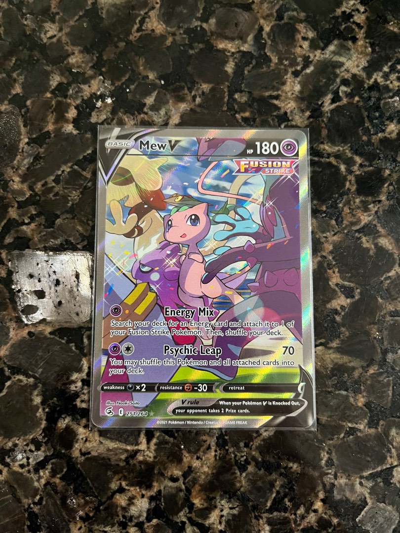 Mew V - 251/264 - Alternate Art Ultra Rare, Hobbies & Toys, Toys & Games on Carousell