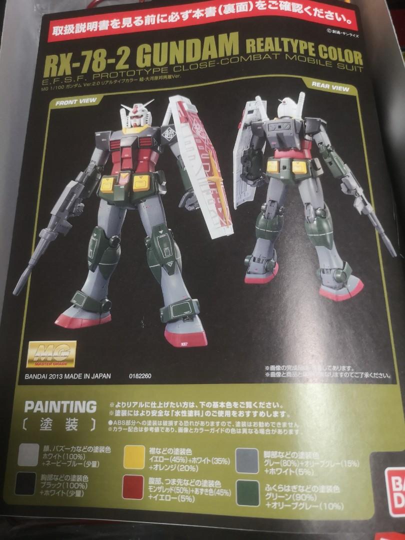 MG Gundam RX78-2 Kunio Okawara Real type color japan Event exclusive ...