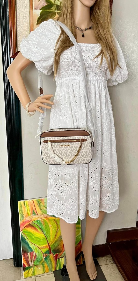 Michael Kors Jet Set Logo Crossbody Bag, Women's Fashion, Bags ...