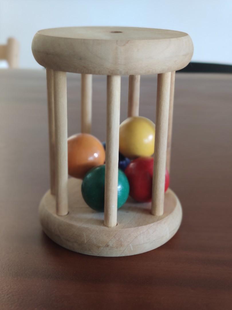 Montessori rolling rattle, Babies & Kids, Infant Playtime on Carousell