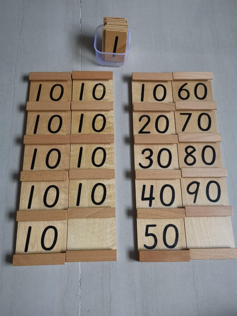 Montessori Seguin Board Teen and Tens, Furniture & Home Living, Home ...