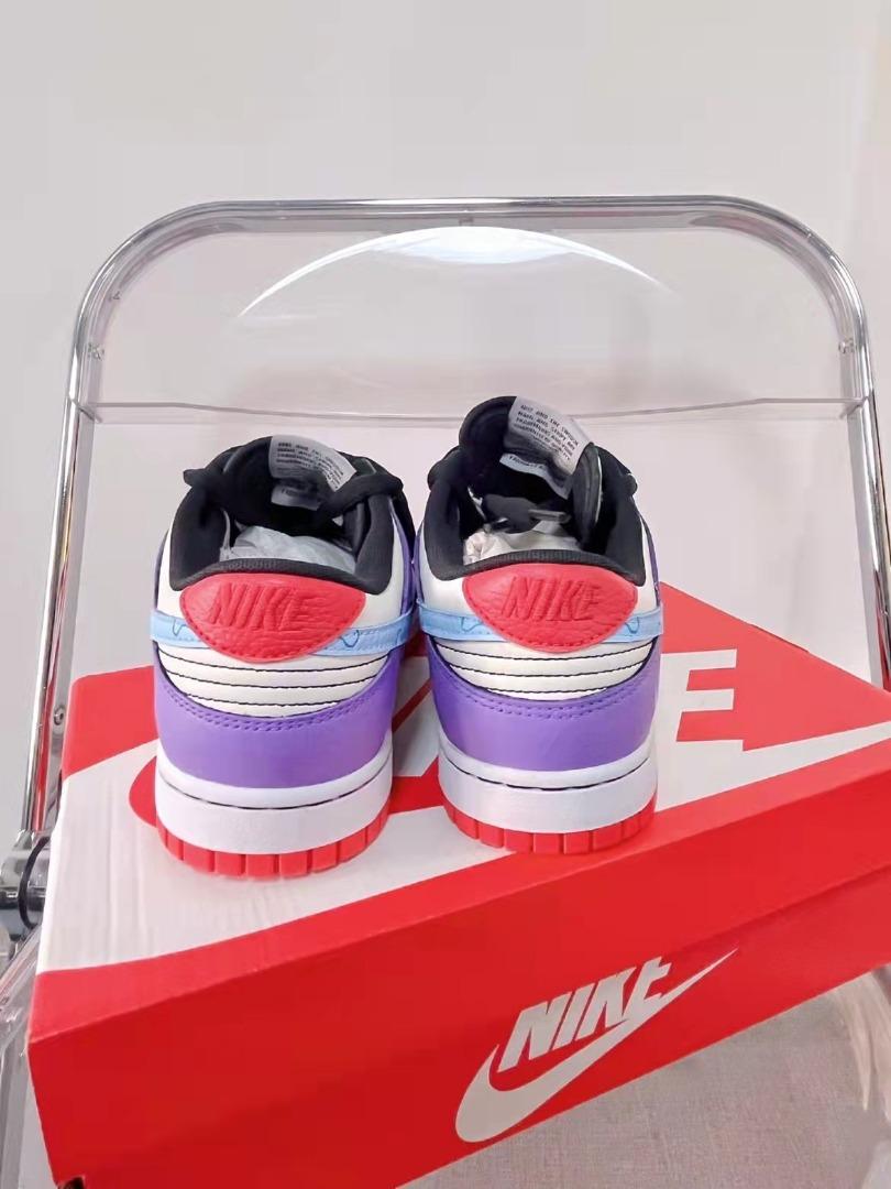 NBA x Nike Dunk Low EMB Chicago Cartoon elements animation wind color ...