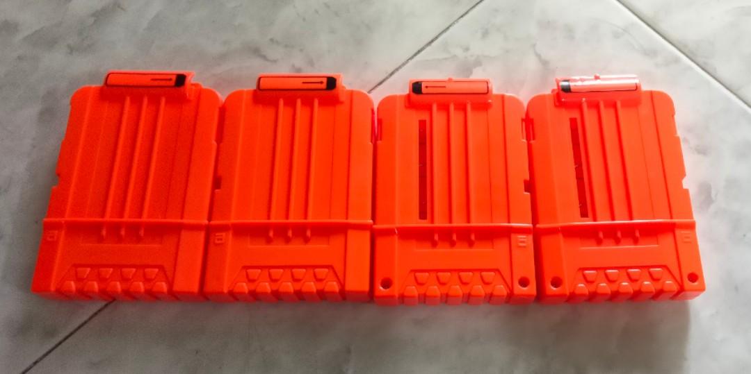 Nerf gun 4x6 bullets magazine (Brand New), Hobbies & Toys, Toys & Games ...