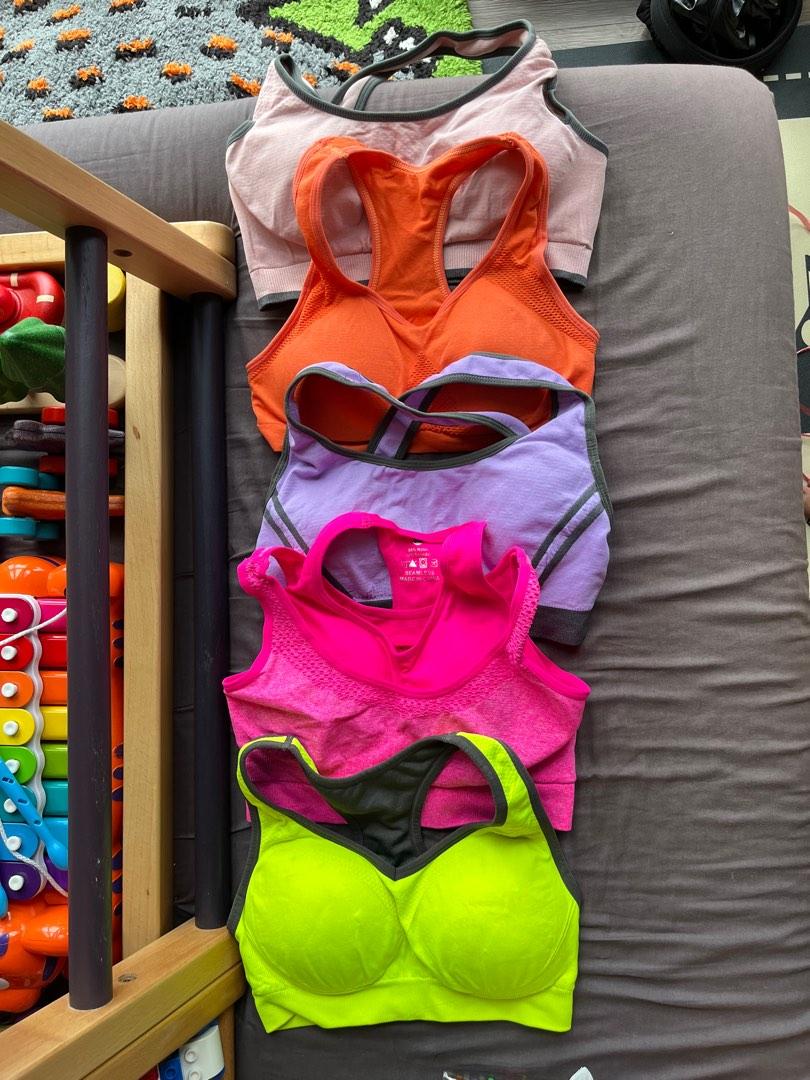 New Sports bras X 5, Women's Fashion, Activewear on Carousell