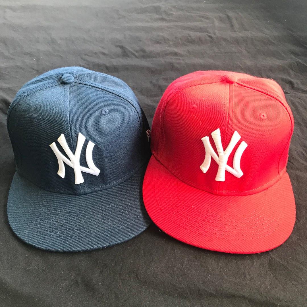 New Era New York Yankees MLB Blue and Red 59FIFTY Fitted Closed Cap ...
