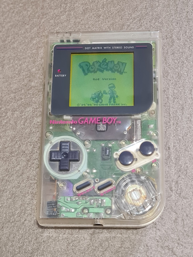 Nintendo Gameboy DMG GB Play it Loud Retro Game Console Transparent ...