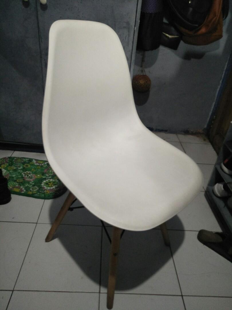 Nordic White Chair, Furniture & Home Living, Furniture, Chairs on Carousell