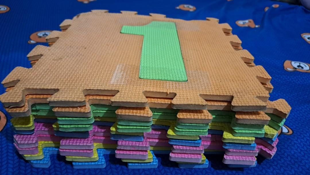 Number puzzles mat, Babies & Kids, Infant Playtime on Carousell