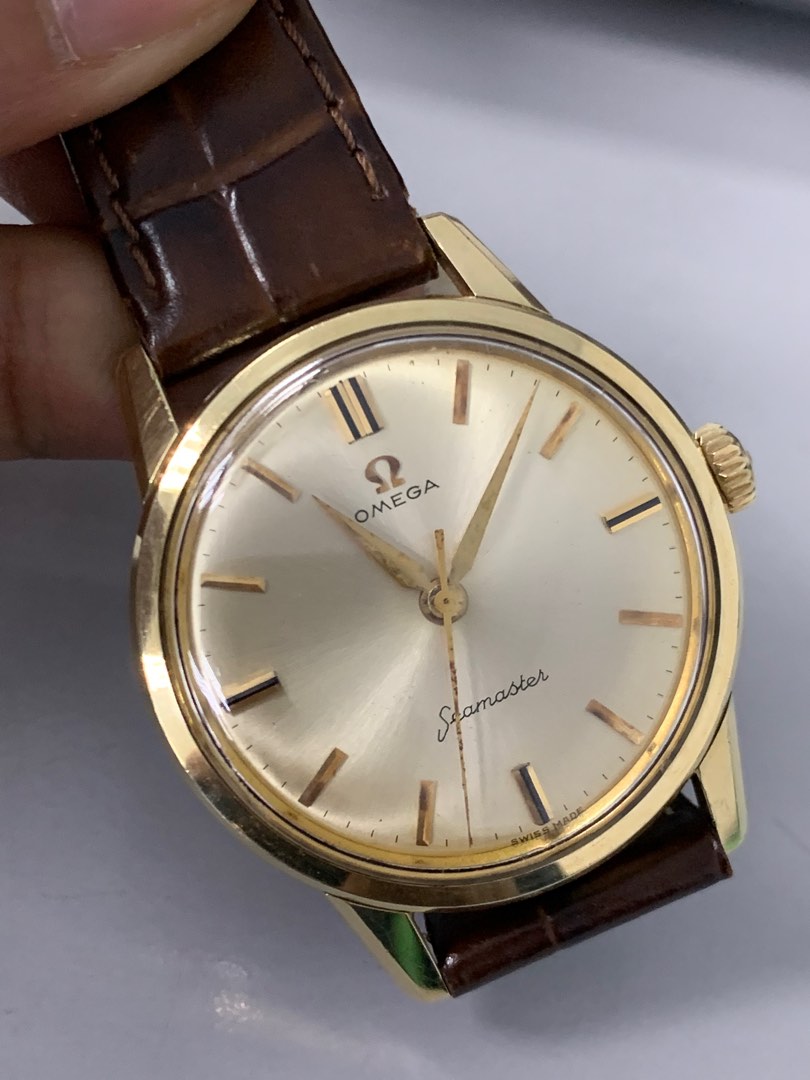 Omega Seamaster Gold Ref 14390-2SC Circa 1958, Men's Fashion, Watches ...